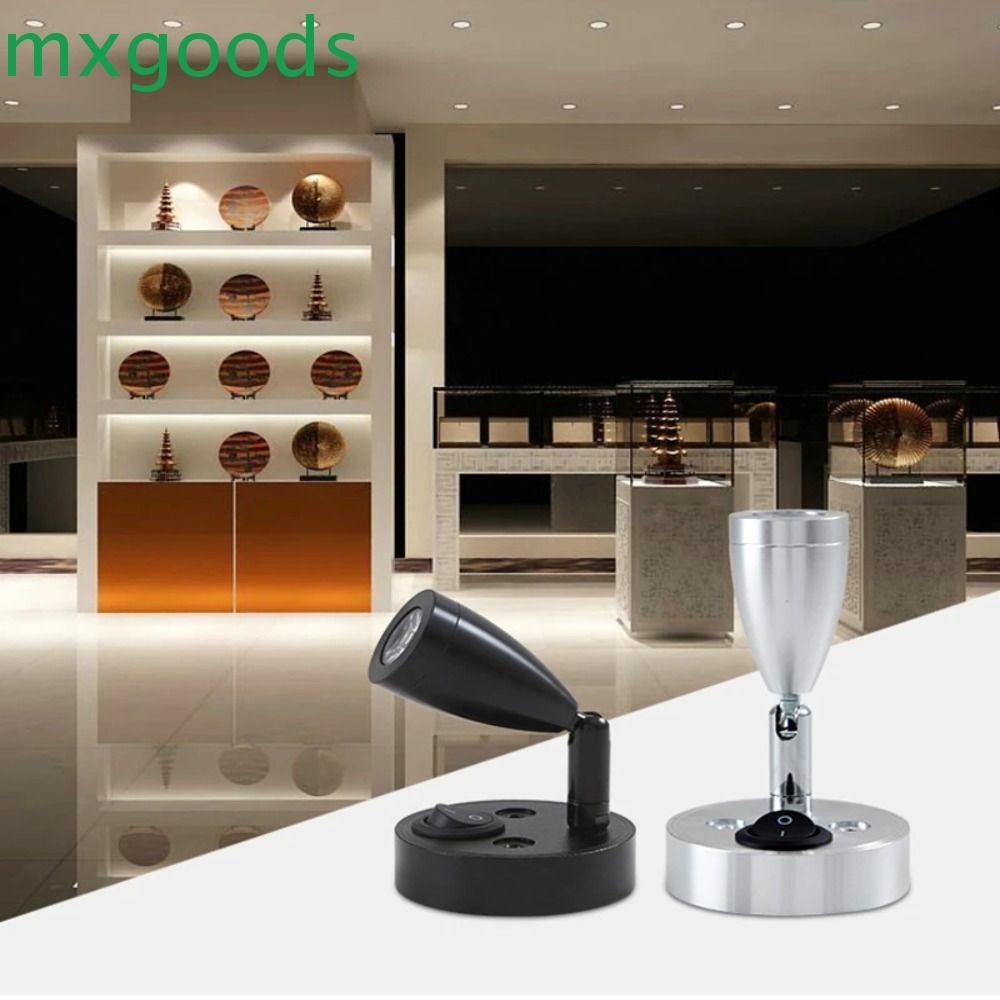 Mxgoods สปอตไลท์ ปรับพร้อมสวิตช์ไฟ นํา อ่านหนังสือจุด, ไฟภายใน กระแสตรง12โวลต์ 3ว เงิน/สีดํา ...