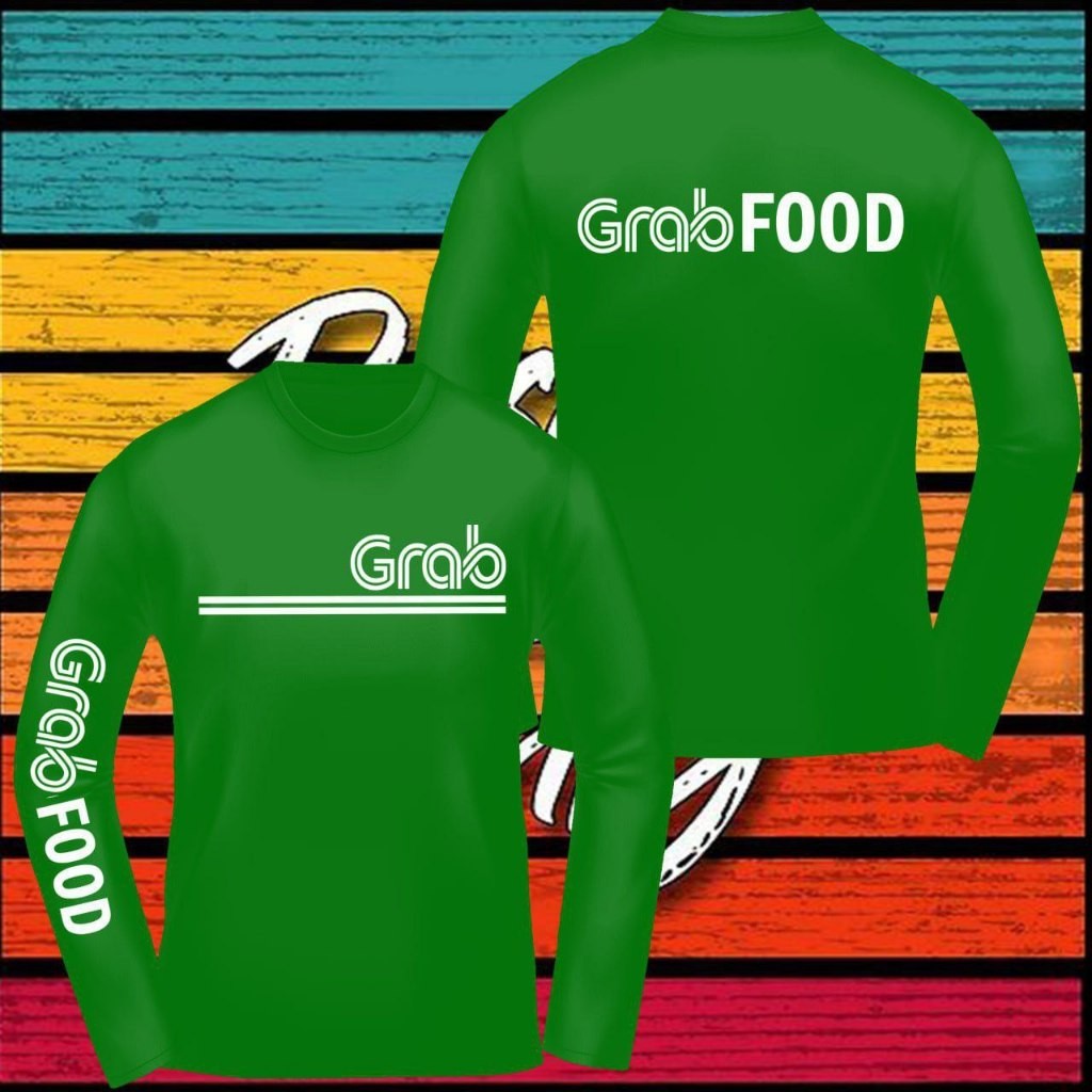 Grab food/ grab express แขนยาว&เสื้อยืด | Shopee Thailand