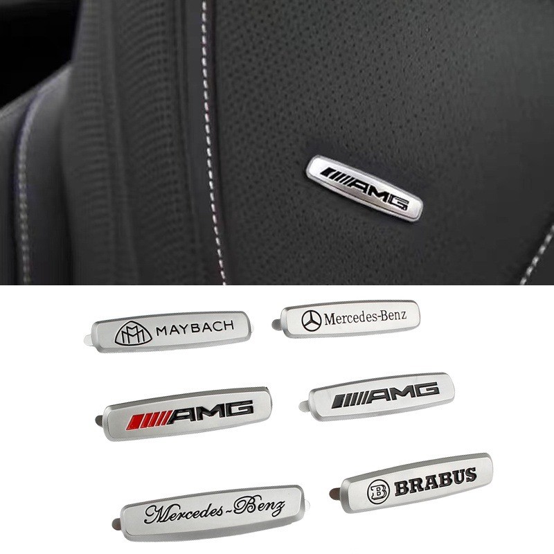 1 3D โลหะดัดแปลง AMG Brabus Maybach รถที่นั่งรถชั้นคอนโซลกลางสัญลักษณ์ ...