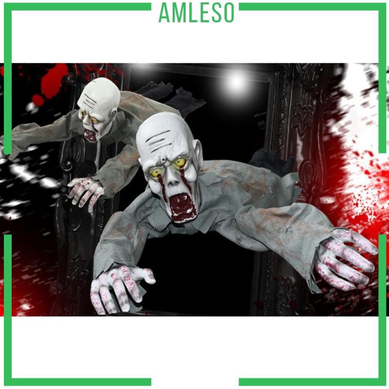 [Amleso] Bald Crawling Zombie Animated Haunted Bar Night Club Party Decor Prop | Shopee Thailand