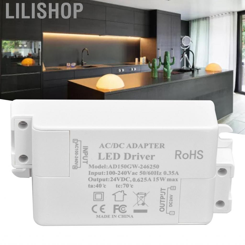 Lilishop LED Driver DC24V 0.625A 15W DIY โคมไฟหม้อแปลงไฟฟ้าแรงต่ำ | Shopee Thailand