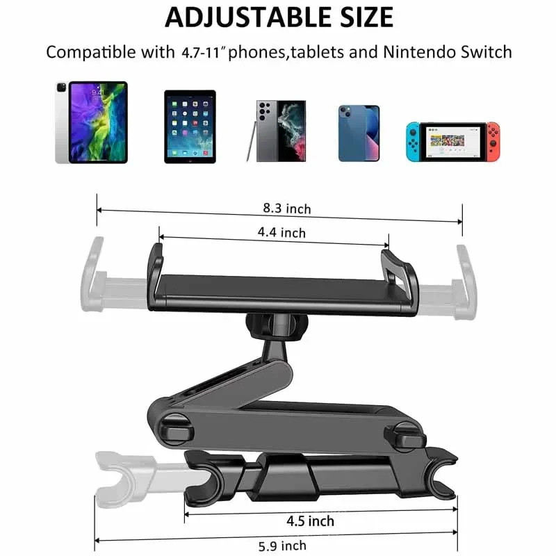 Universal Car Bracket Auto Back Seat Headrest Mount Holder สําหรับ IPad ...