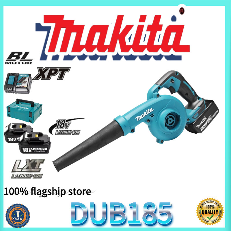 Makita DUB185 18V 6.0Ah เครื่องเป่าลมไฟฟ้าไร้แปรงถ่าน, แบตเตอรี่ลิเธียมไฟฟ้าไร้สายเครื่องเป่าผม ...