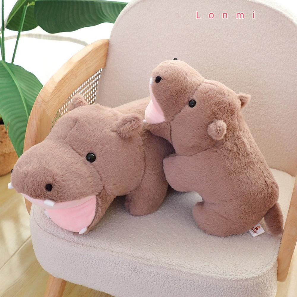 ของเล่นตุ๊กตา LONMI, Moodeng Baby Hippo ตุ๊กตาสัตว์น่ารัก, ตกแต่งบ้าน ...