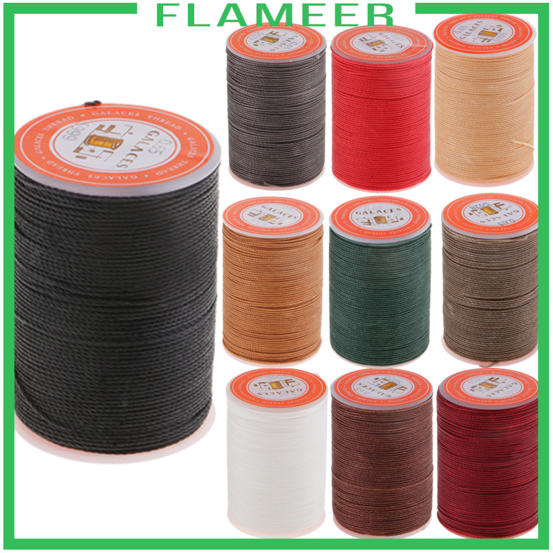 [Flameer] 0.65 มม. รอบสายโพลีเอสเตอร์เย็บหนัง Waxed Leathercraft เต็นท์ ...