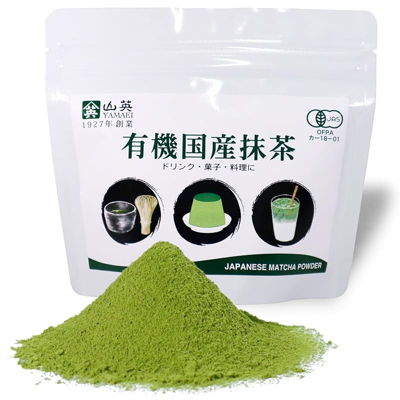 《JAPAN》★Organic Matcha Latte Drink and Baking Powder 80g with Zipper ...