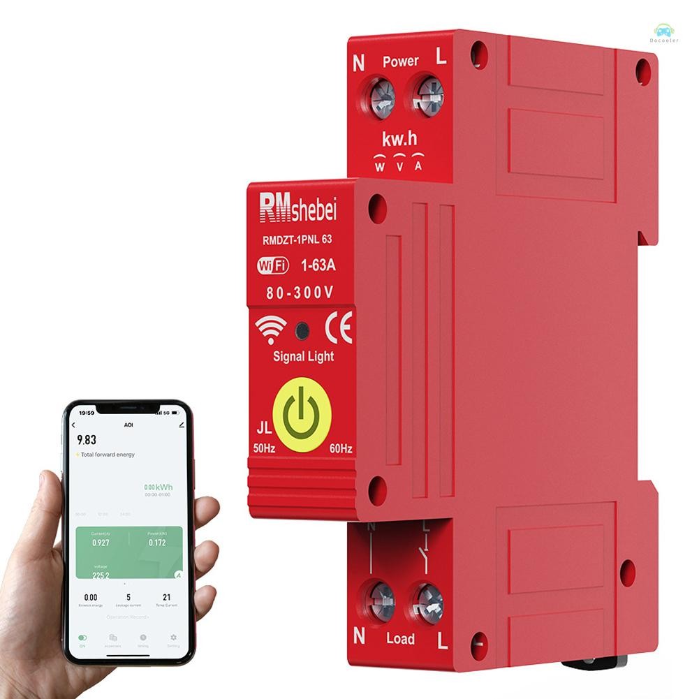 Yb1 Circuit BreakerTuya WiFi อัจฉริยะ Circuit Breaker 1P Reclosing ...