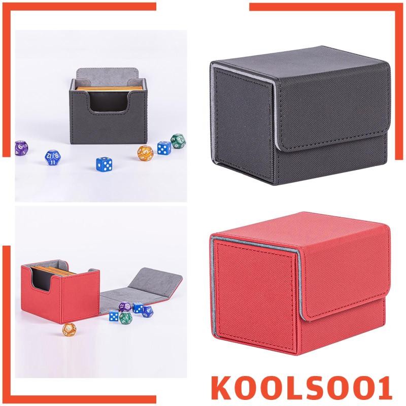 [Koolsoo1] 2 ชิ้น PU Leather Trading Card Deck Case Game Card Organizer ...