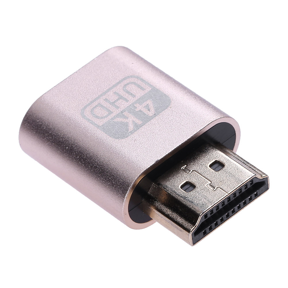 4k UHD HDMI เข้ากันได้กับ DDC EDID Dummy Plug Headless Ghost Display ...