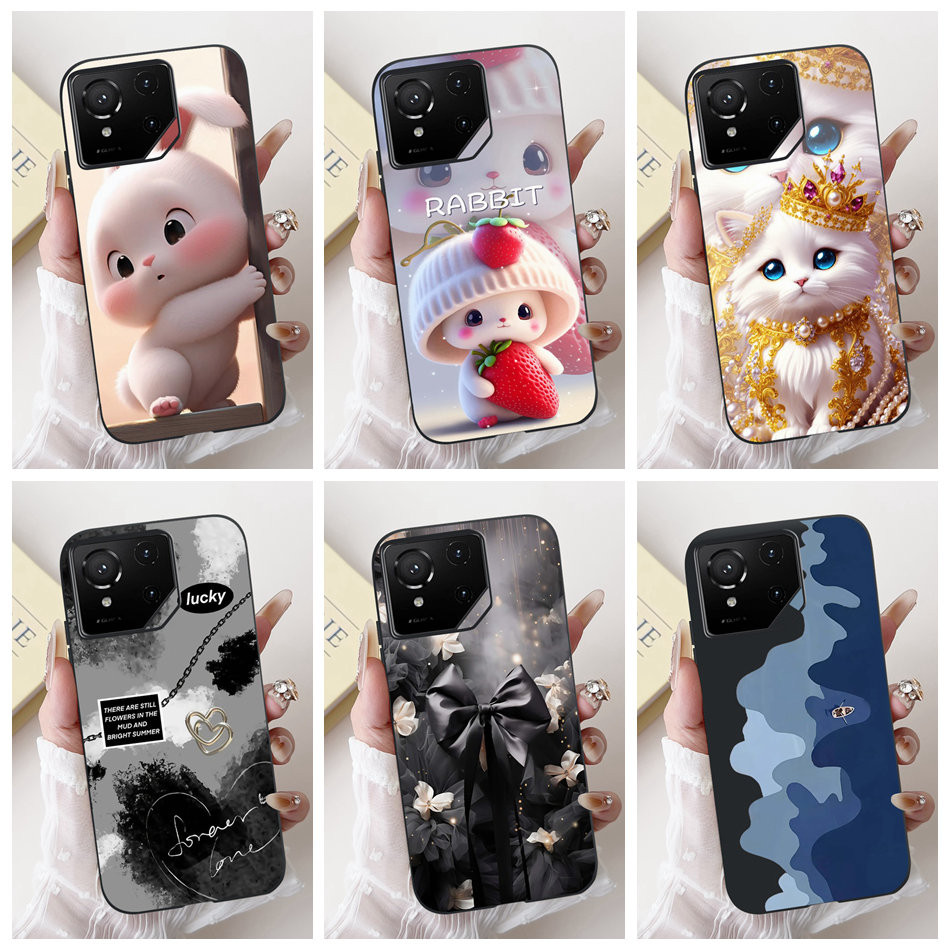 สําหรับ Asus ROG โทรศัพท์ 9 Pro Phone9 FE ใหม่น่ารักการ์ตูนดอกไม้ปลอก ...