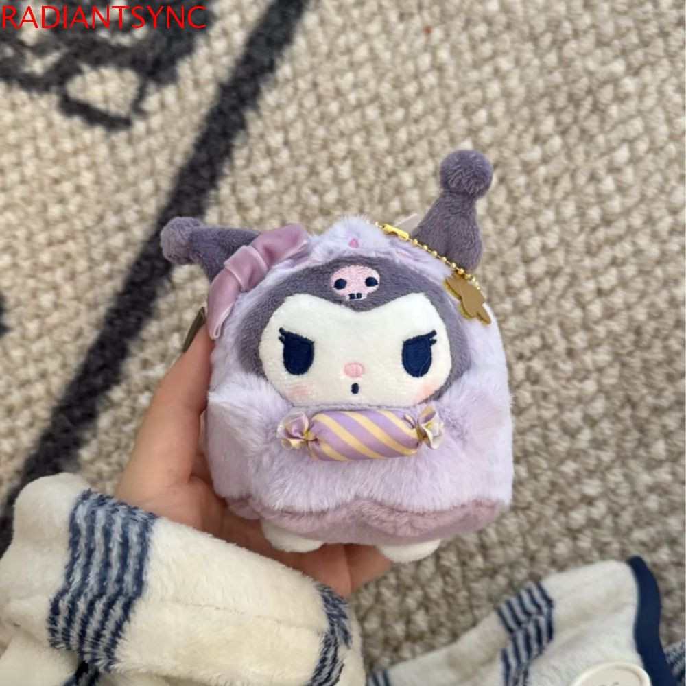 RADIANTSYNC Kuromi ตุ๊กตาตุ๊กตาจี้, Soft Melody Kuromi ตุ๊กตาพวงกุญแจ, Kawaii KT แมวการ์ตูน ...