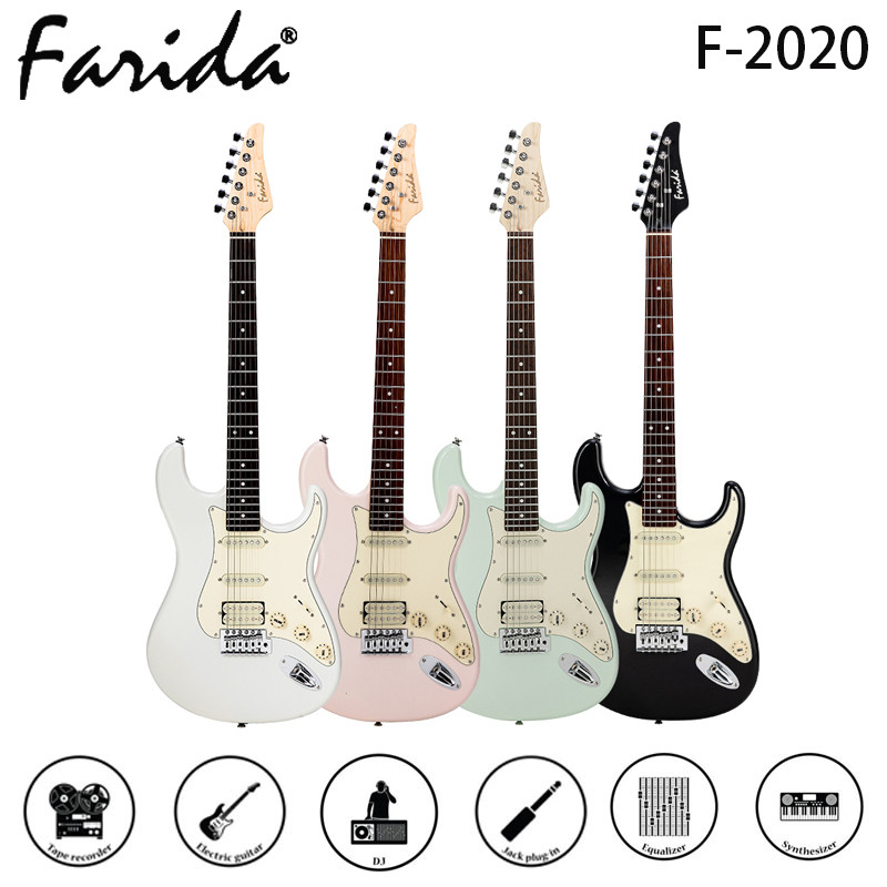 Farida กีตาร์ไฟฟ้า F2020 เริ่มต้นสามเณรหญิงขั้นสูงรุ่นเริ่มต้นผู้ใหญ่ ...