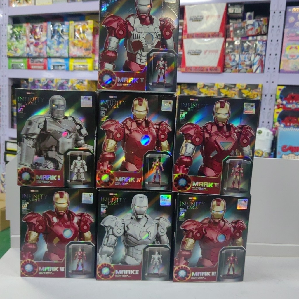 [peng] Iron Man Building Blocks เด็ก Benefit ประกอบของเล่นภูมิปัญญา ...