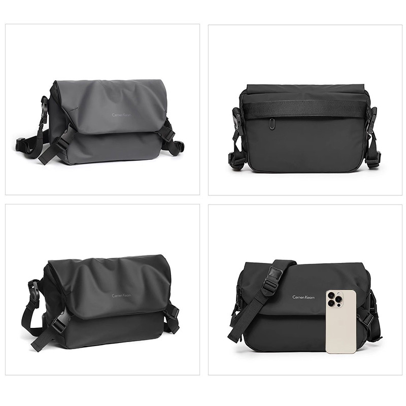 PND Unisex Casual Sling Bag Messenger Bag ความจุขนาดใหญ่ Man Crossbody ...