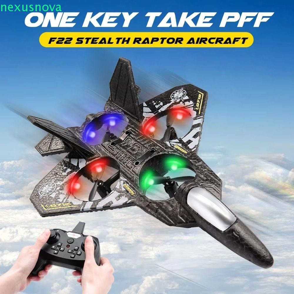 NEXUSNOVA รีโมทคอนโทรลโฟม Fighter, Gravity Sensing ชาร์จสี่มอเตอร์เฮลิคอปเตอร์ของเล่น,พร้อมไฟ 2 ...