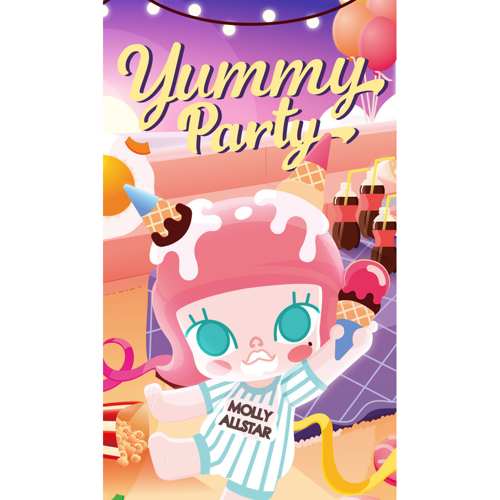 Popmart POPMART MOLLY Gourmet Party Series Mystery Box Figure-Made ...