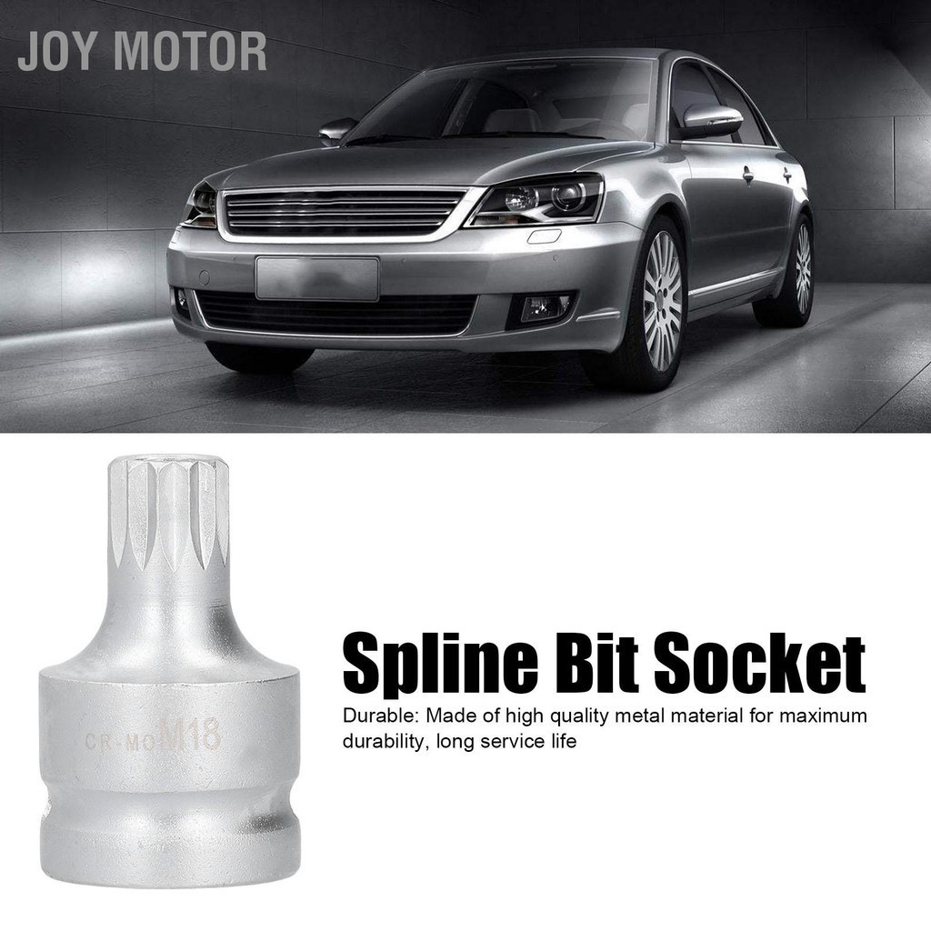 JOY Motor 3/4in 20 มม.M18 Spline Bit SOCKET Triple Square โลหะ Sliver ...