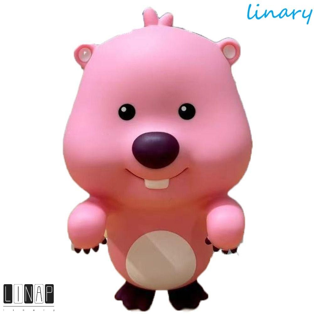 Culinaryhv รูปอะนิเมะ Loopy เครื่องประดับน่ารักสีชมพู Beaver ตุ๊กตา ...