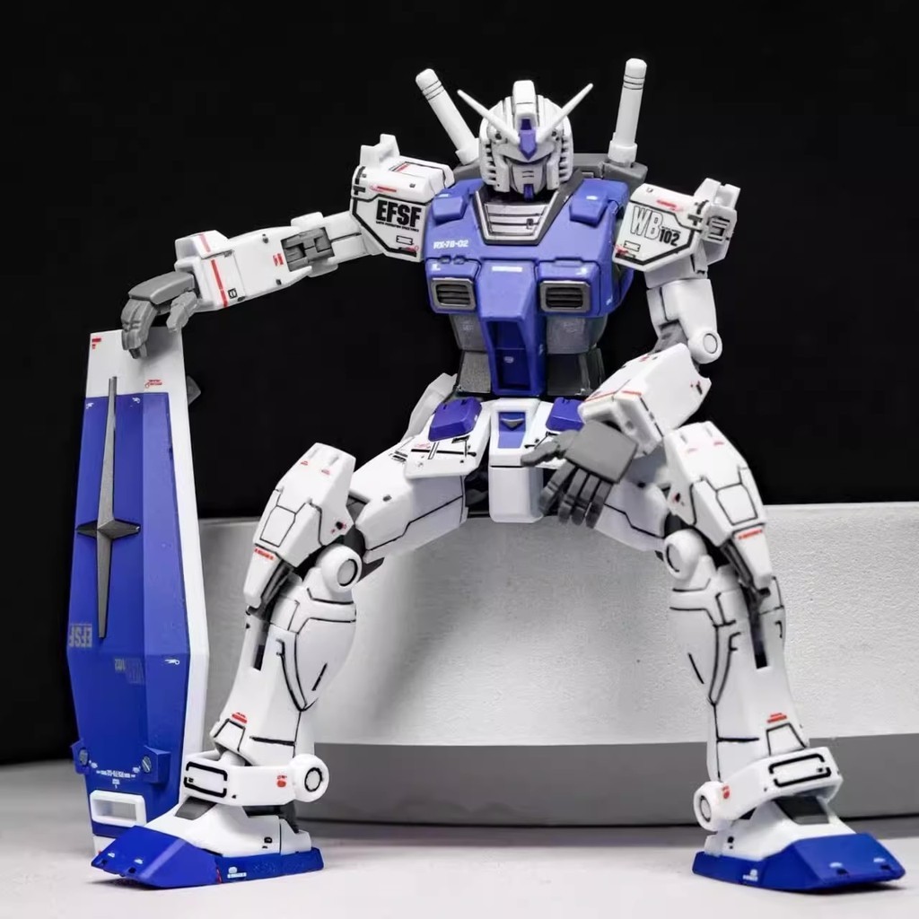 กันดั้ม HG GTO 026 RX-78-2 G3 สี The Origin Fighter พร้อมฐานรูปลอกน้ํา ...