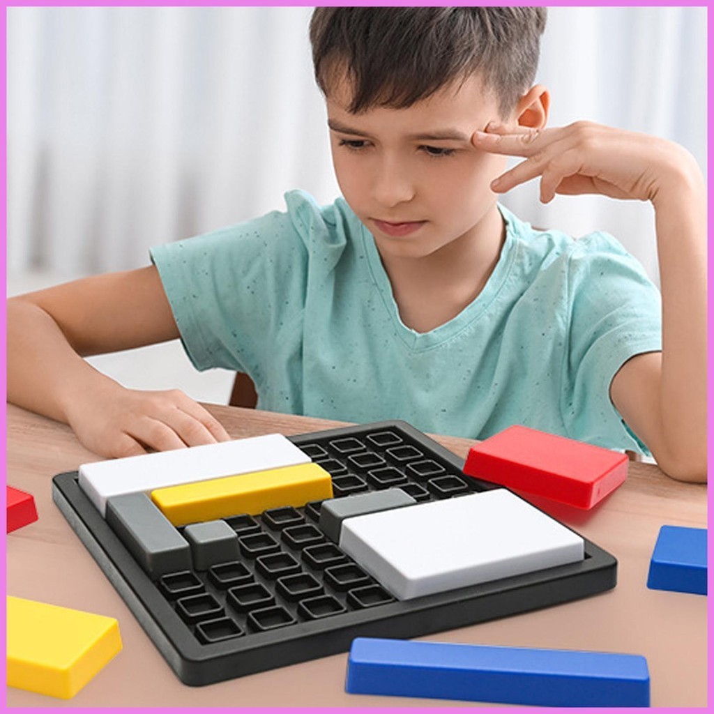 Logic Thinking Blocks รูปแบบบล็อกบล็อกเด็กเกมปริศนาบล็อกการศึกษาปริศนา ...