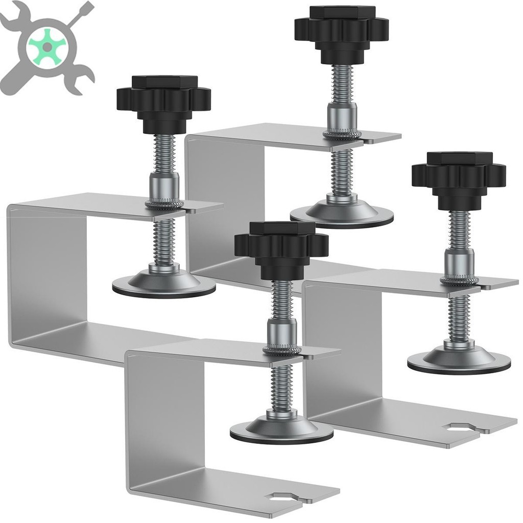 4ชิ้นติดตั้งตู้หนีบสแตนเลสลิ้นชักแก้ไขคลิปปรับตู้ฮาร์ดแวร์จิ๊ก ...