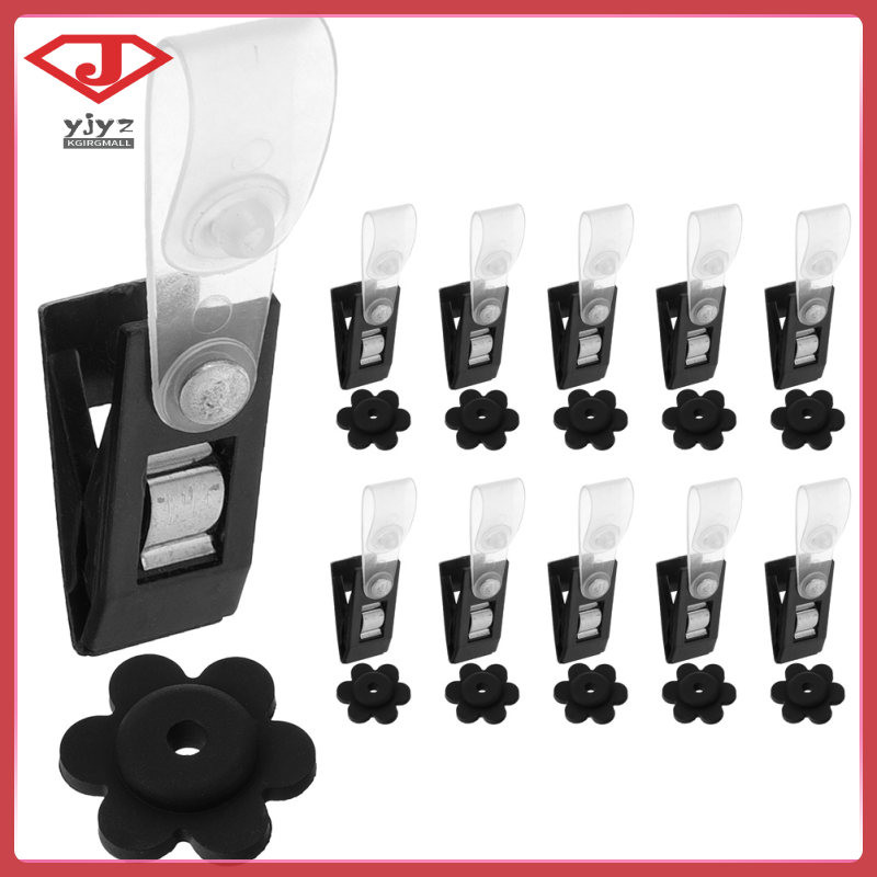 เสาธงยืนสวน Clamps แบนเนอร์ Stopper Fixing เครื่องมือคลิป Stoppers ...