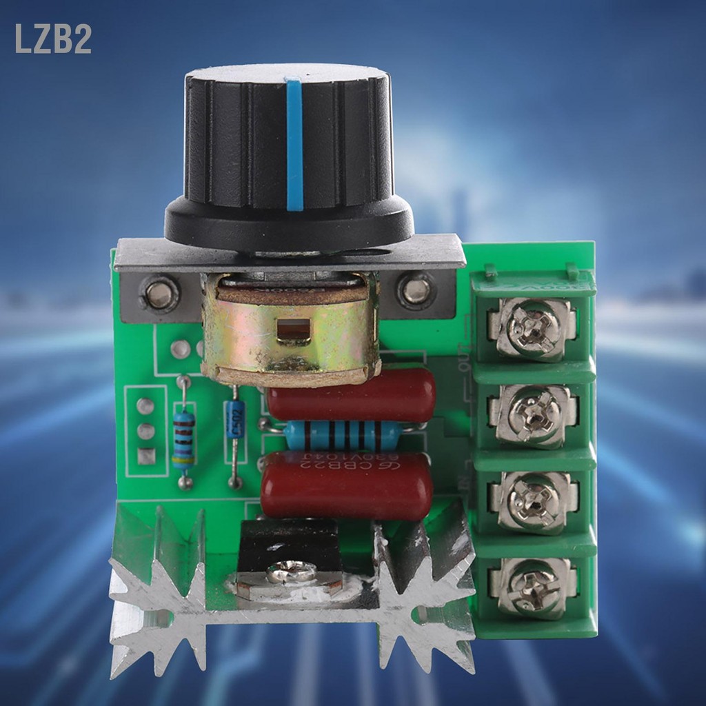 LZB2 AC 220V 2000W Thyristor มอเตอร์ควบคุมความเร็วปรับ Power Controller สำหรับอุณหภูมิ | Shopee ...