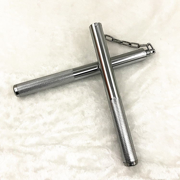 Nunchaku สองในหนึ่งโลหะสามารถประกบเพื่อฝึกการป้องกันตัว | Shopee Thailand