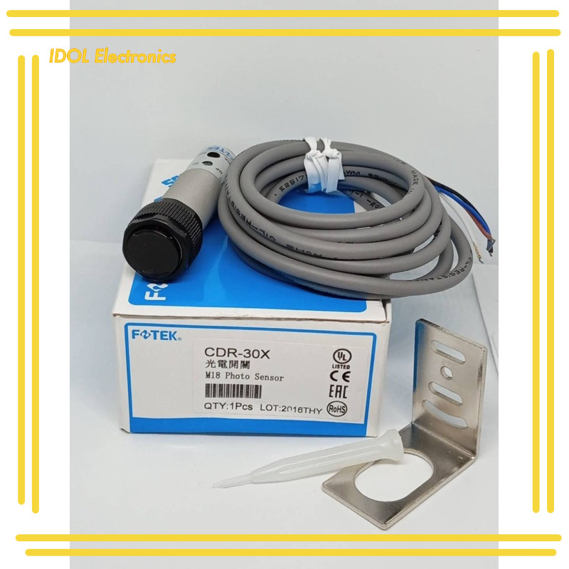 Fotek CDR-30X M18 Photo Sensor, Reflex Type, Sensing Direction ...