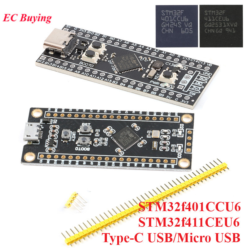 Stm32f401 STM32F411 บอร์ดพัฒนาชิป STM32F401CCU6/CDU6 STM32F411CEU6 การเรียนรู้โมดูล 84Mhz 64KB ...