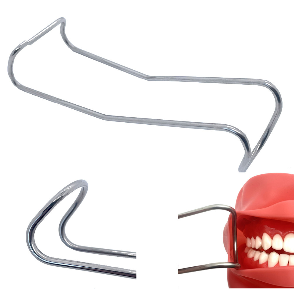 ทันตกรรมสแตนเลส T-Shape Intraoral Cheek Lip Retractor ทันตกรรมเปิดปาก ...