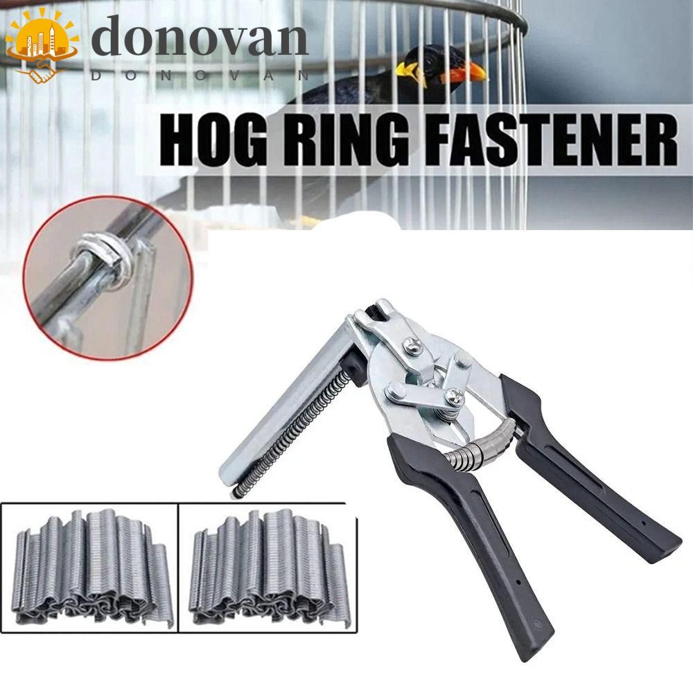 Dodonvan คีมซ่อมกรง, รั้วลวด Caged 600 ชิ้น M คลิปสัตว์กรง Hog แหวนคีม ...