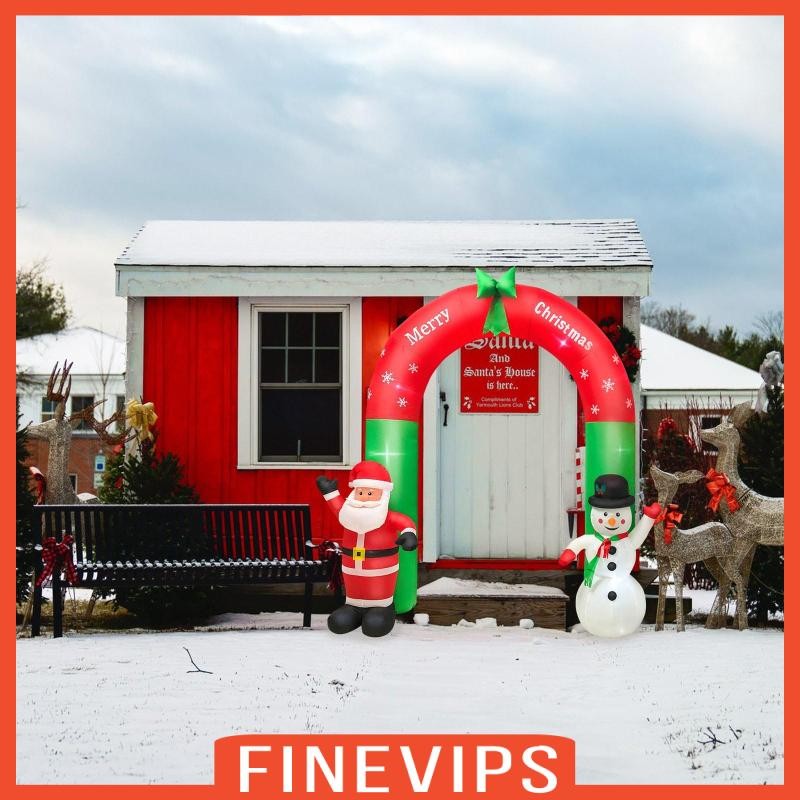 [Finevips] Snowman Arch 8ft Decor Art พร้อมไฟ LED 3 ดวง Props Blower ...