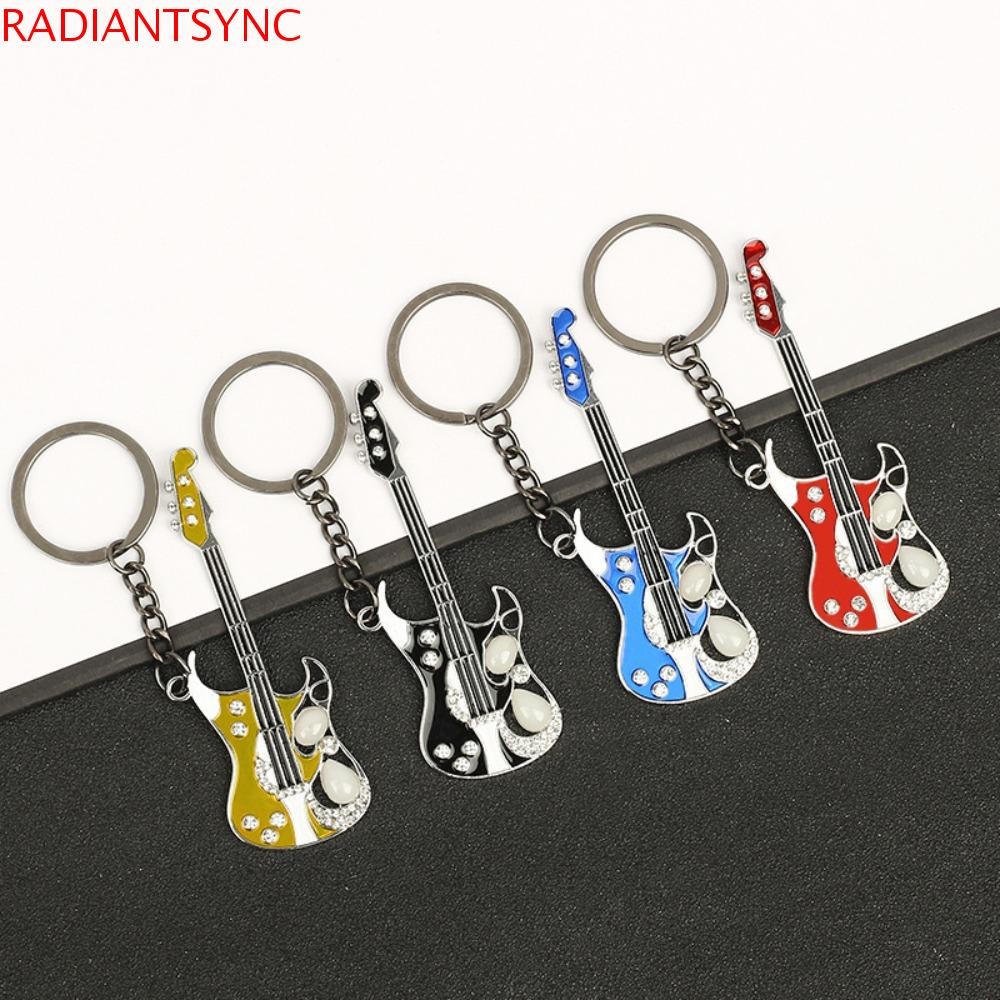Radiantsync Y2k กีตาร์พวงกุญแจ, กีตาร์รูปร่างพวงกุญแจกีตาร์ขนาดเล็ก, แฟชั่น Y2k Creative Alloy ...