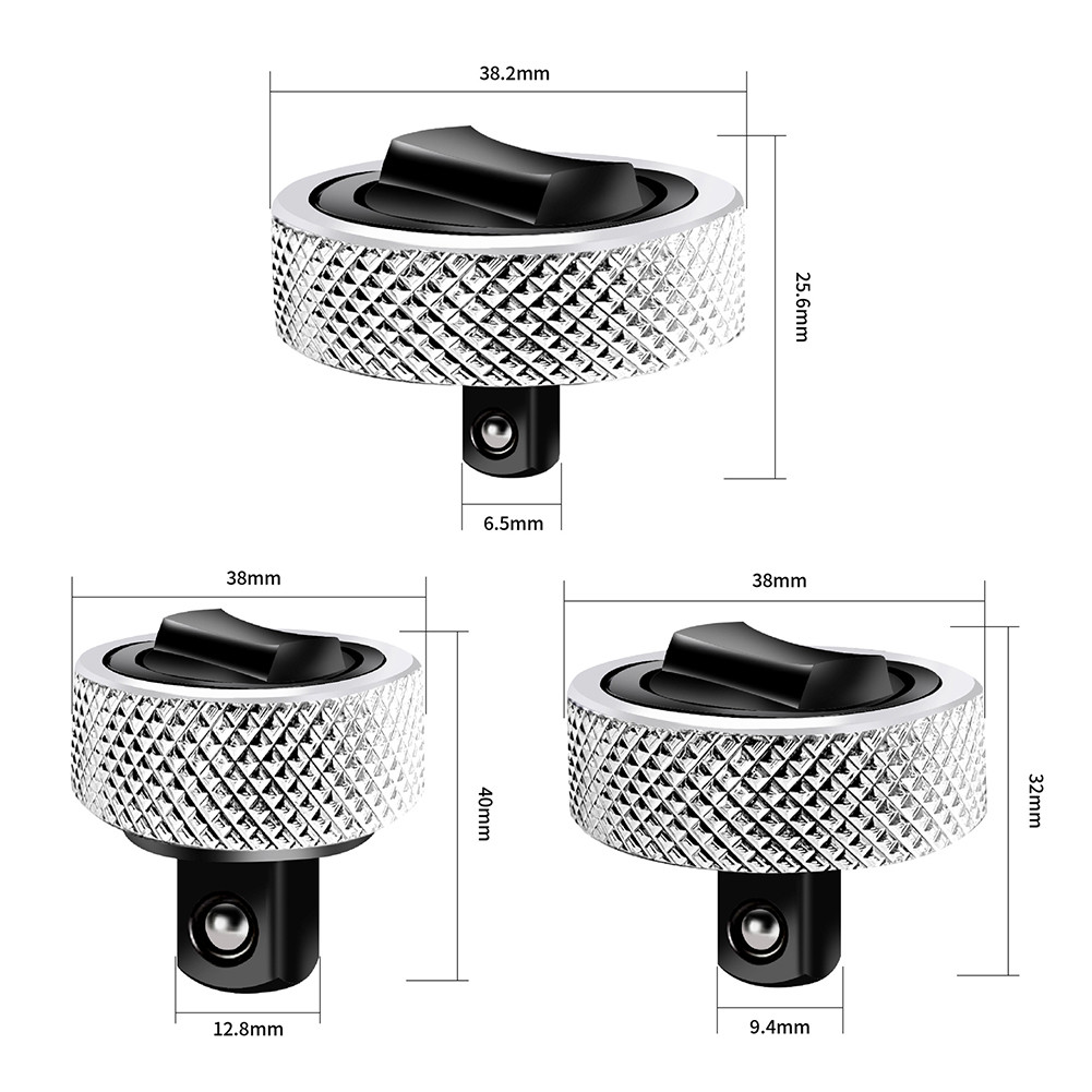 3 ชิ้น Mini Ratchet ประแจ 1/4 3/8 1/2 นิ้ว & Knurled Handle Reversible ...