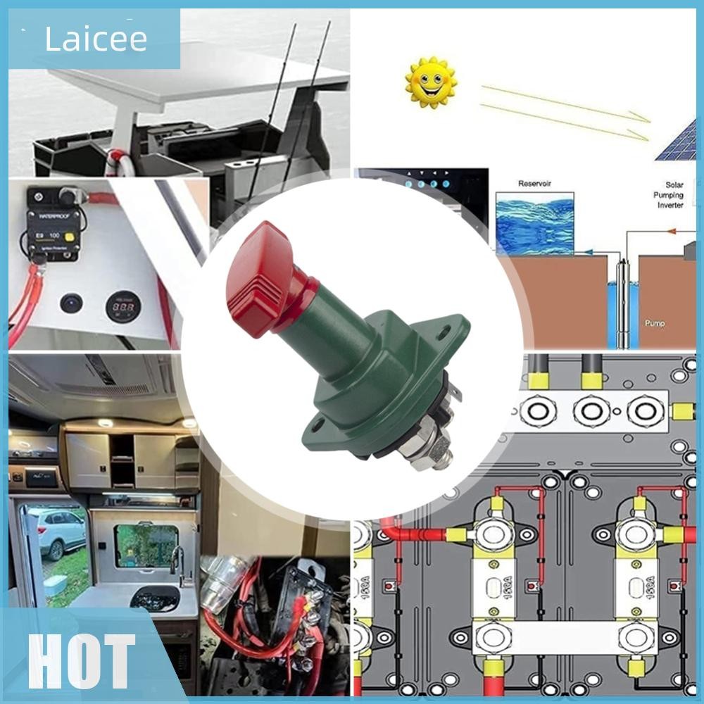 [Laicee.th] 300A สวิตช์ตัดการเชื่อมต่อแบตเตอรี่แบบหมุนสวิตช์ตัดแบตเตอรี่สําหรับรถยนต์เรือ ...