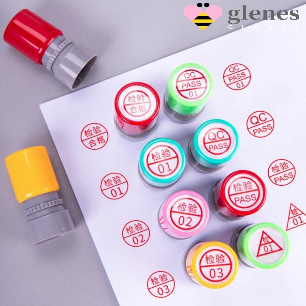 GLENES คุณภาพ PASS Stamp, แกะสลักเวลา QA QC ตรวจสอบแสตมป์, กระเป๋า OQC ...