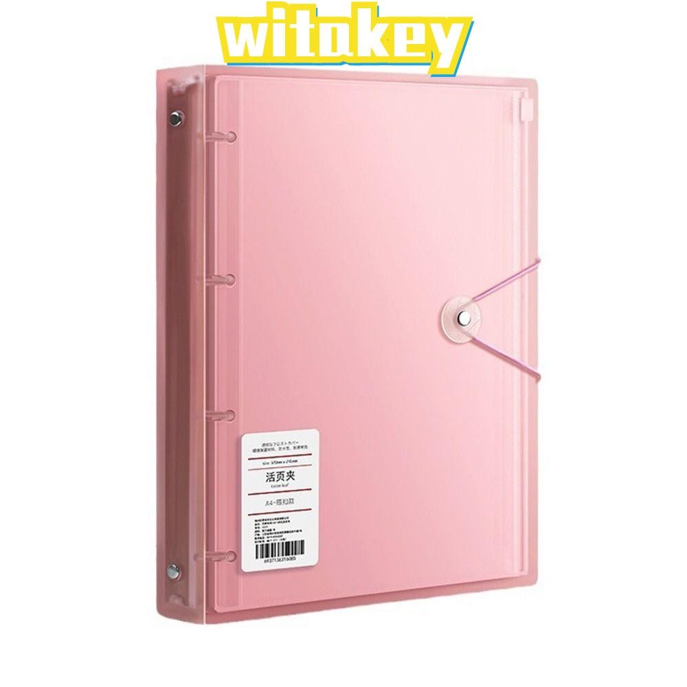 WITAKEY Storage Booklet,กันฝุ่นA4/A5/B5 Binder Family ID Storage Bag,คุณภาพสูงหลวมใบPP Fil ...