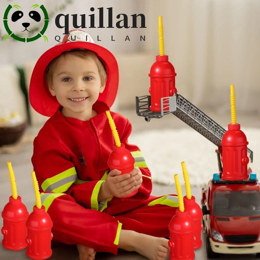 QUILLAN Fire Hydrant Straw Cup, ความแปลกใหม่พร้อมฝาปิด Fire Hydrant ...