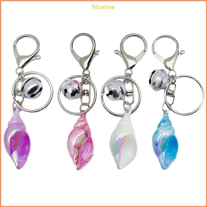 Nice Conch และ Bell พวงกุญแจสําหรับสุภาพสตรีอะคริลิค Key Chain กระเป๋า ...