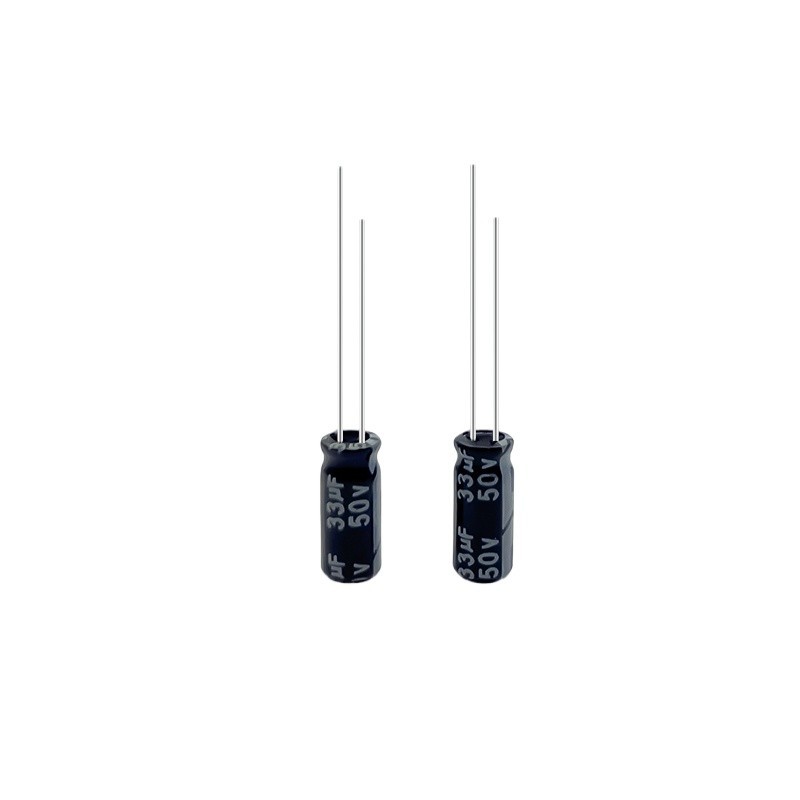 20 ชิ้น/ล็อต 50V33UF ของแท้คุณภาพสูง Plug-In Electrolytic Capacitor ...