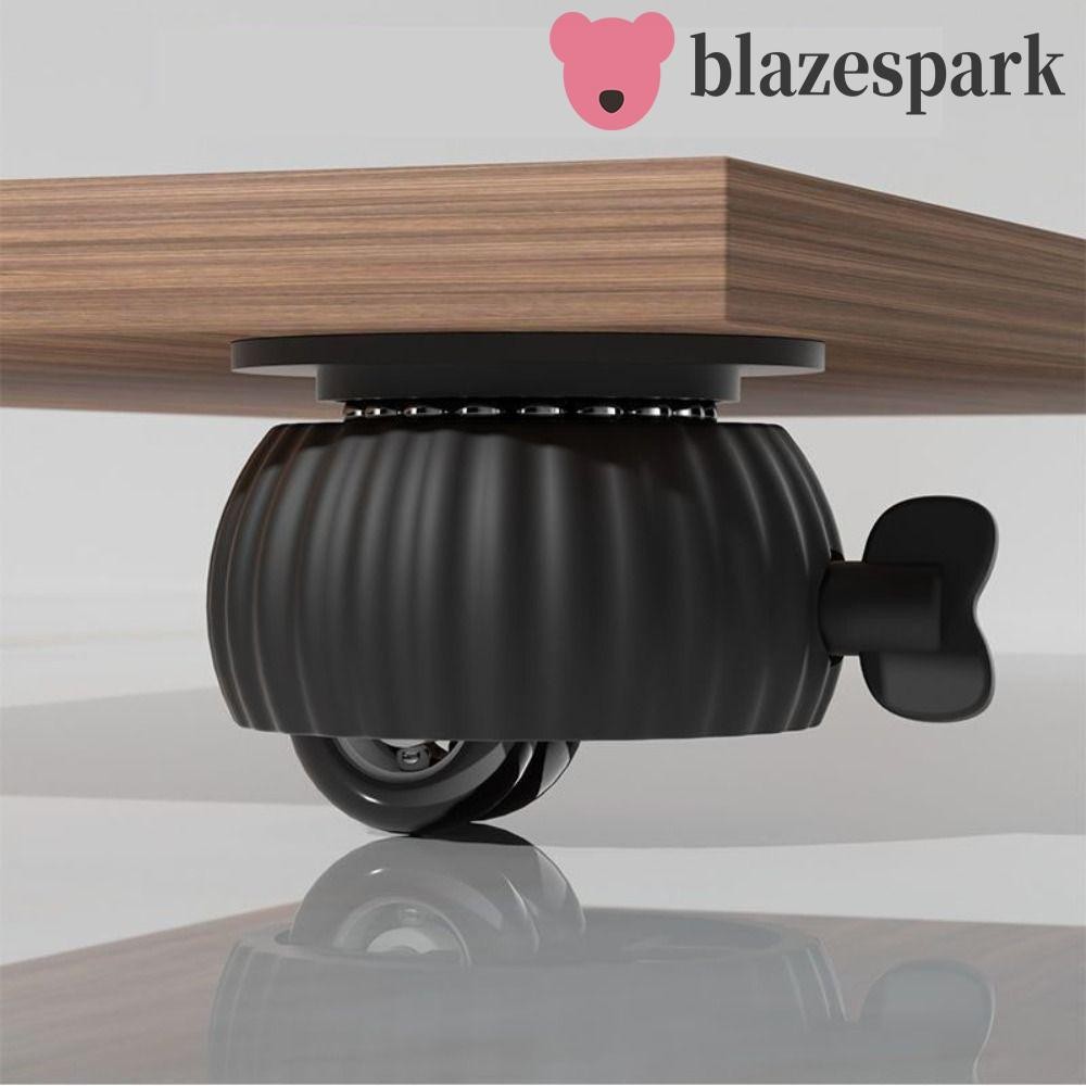 Blazespark 4 ชิ้นล้อหมุน,ลูกกลิ้งยางนุ่มล้อสากล,ปิดเสียง Heavy Duty 360° ไม่มีเจาะเฟอร์นิเจอร์ ...
