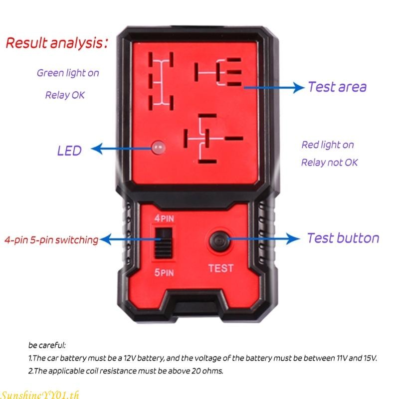 Sun Tester Relay Analyzer Alternator Checker ชาร์จระบบเครื่องมือ ...