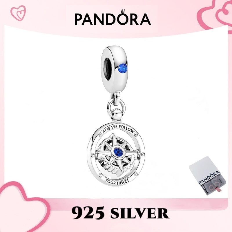 SPINNING Compass dangle Charm 100% Pandora อุปกรณ์เสริม ...