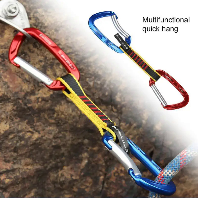 Climbing Professional Rock Climbing Quickdraw Sling Safety Lock ...