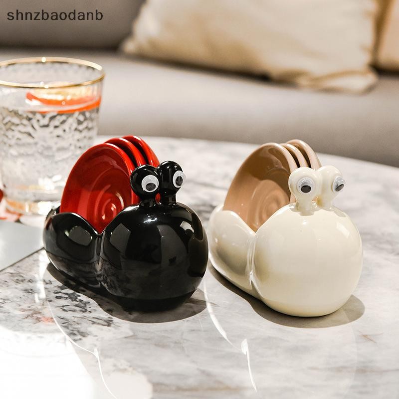 [shnzbaodanb] หอยทากเซรามิคจานขนาดเล็กรสครัวเรือนจานหม้อร้อนจุ่มจานน่ารักสร้างสรรค์ซอสถั่วเหลือง ...