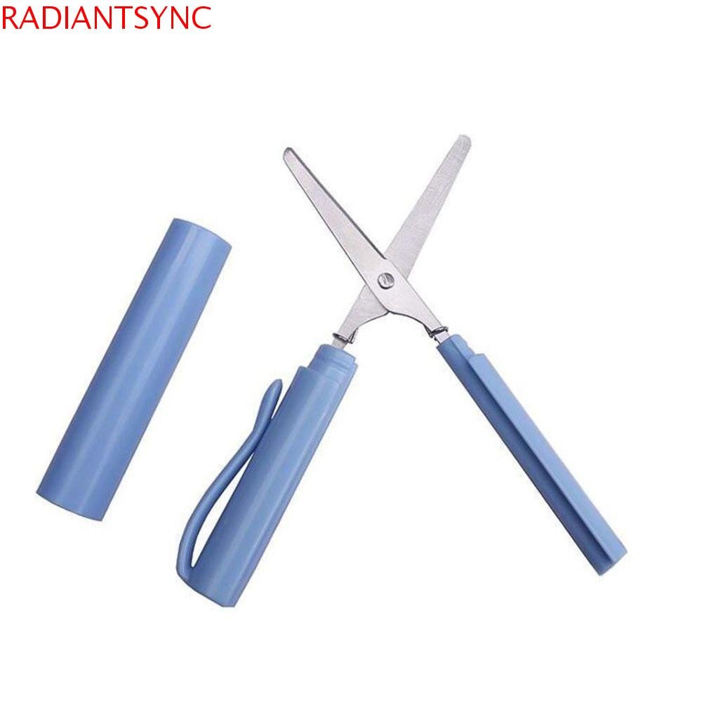 RADIANTSYNC Handcraft กรรไกรโรงเรียนแบบพกพา DIY เด็กสร้างสรรค์เด็กปลอดภัยกรรไกรพับ | Shopee Thailand