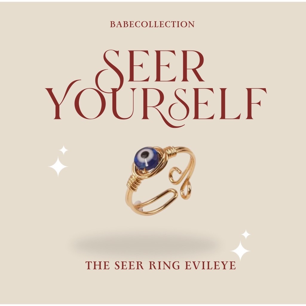 แหวน Evil Eye เสริมดวง สายมู มินิมอล the seer Eye Ring | ปัดเป่าพลังลบ ...