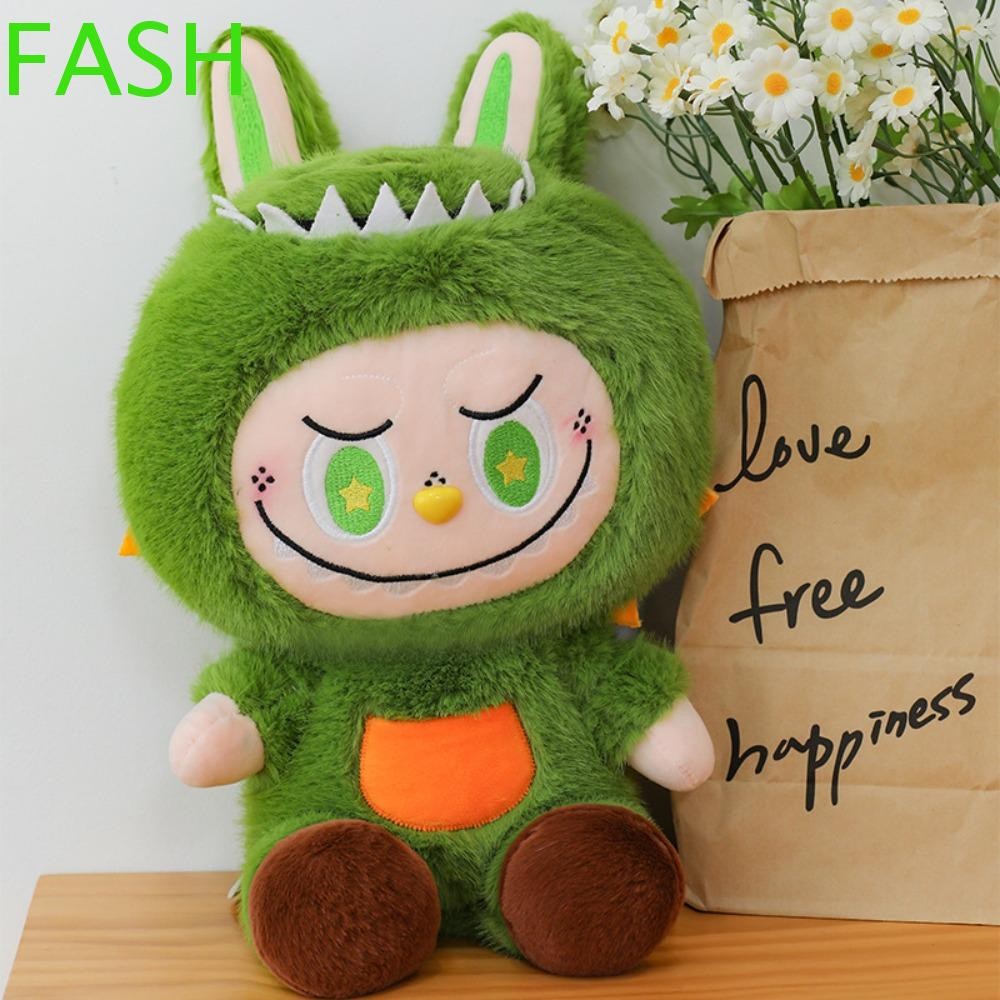 FASH Labubu Plush Toy, Soft Green Rabbit Labubu Doll, Creative การ์ตูน ...