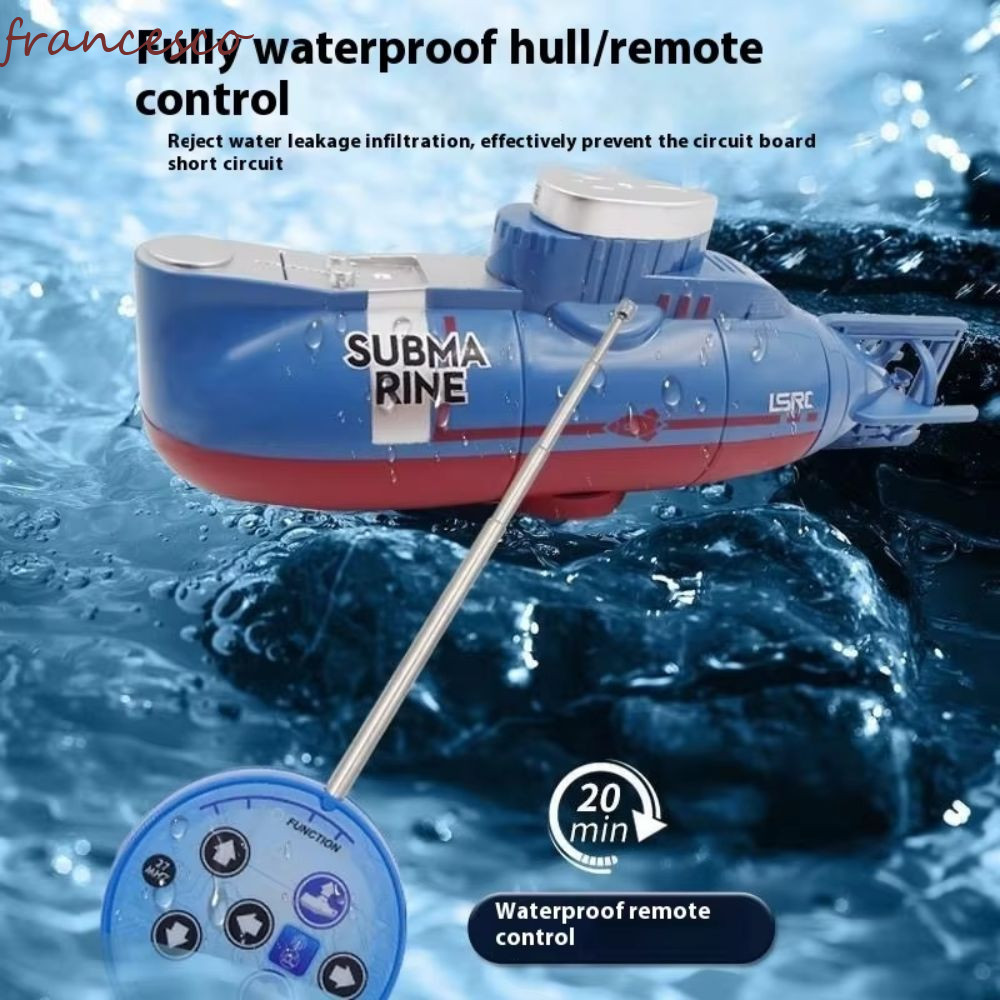 FRANCESCO Mini RC Submarine, Outdoor Use Waterproof Remote Control Boat ...